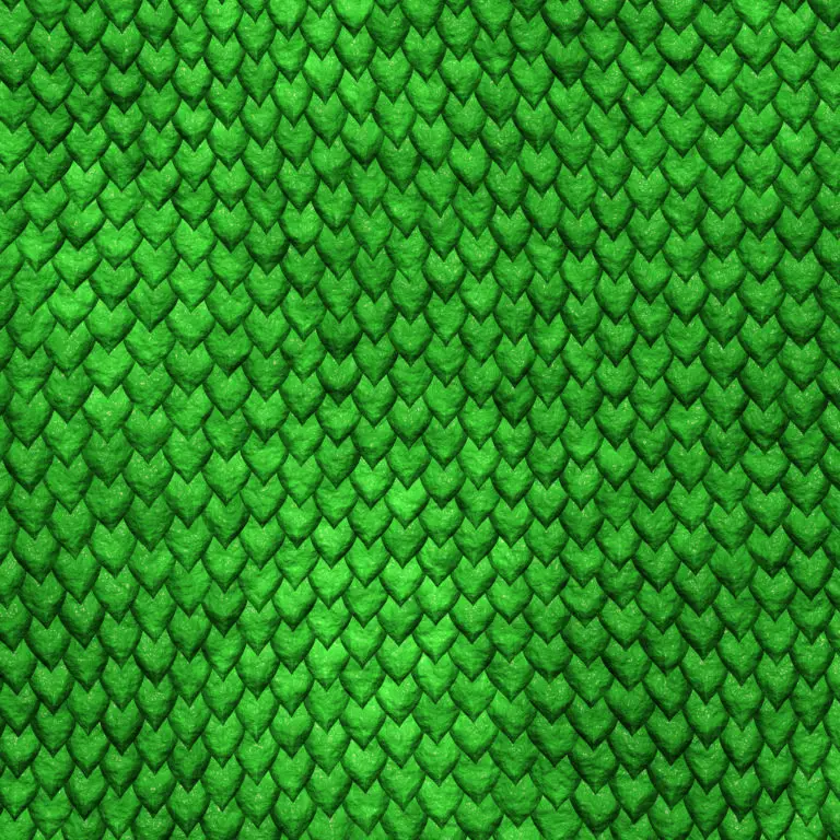 green scales from lizard or snake skin