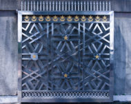 ornate iron gate background texture