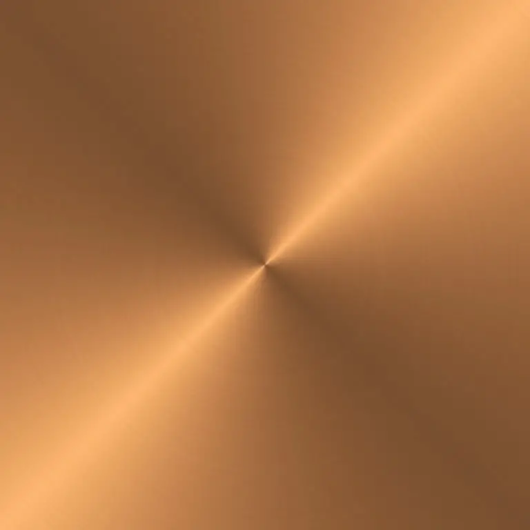 rendered brushed copper metal